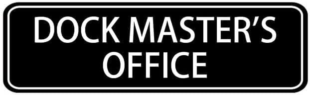 Acrylic Sign 3x8 Inch Dock Master S Office Acrylic Sign For Office Door ...