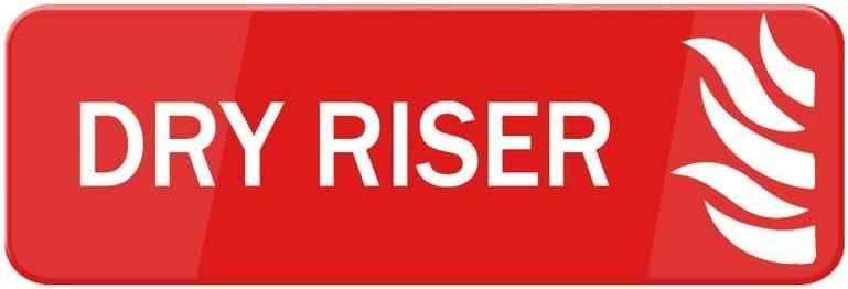 Acrylic Sign 3x8 Inch Dry Riser Sign Acrylic Sign Safety Sign With ...