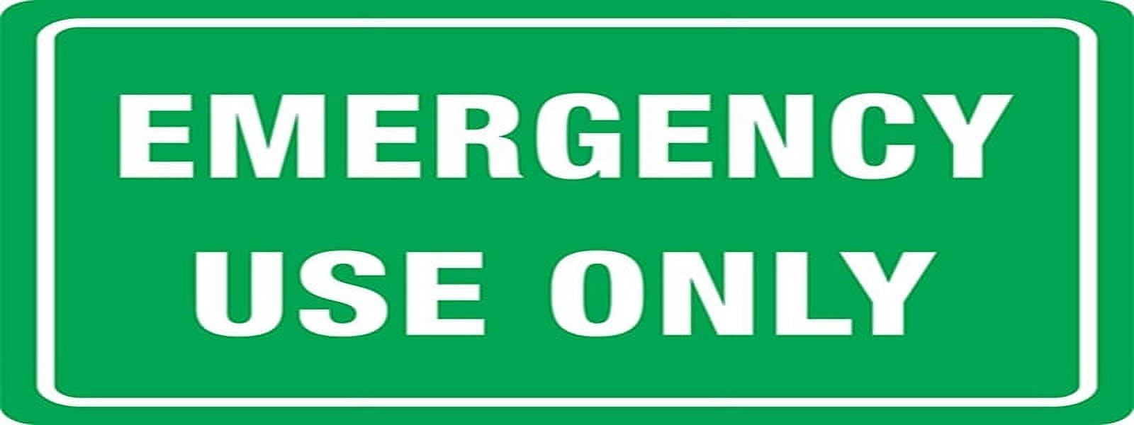 Acrylic Sign 3x8 Inch Emergency Use Only Sign Fade Resisting Signs For ...