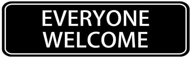 Acrylic Sign 3x8 Inch Everyone Welcome Acrylic Signs For Office Door ...