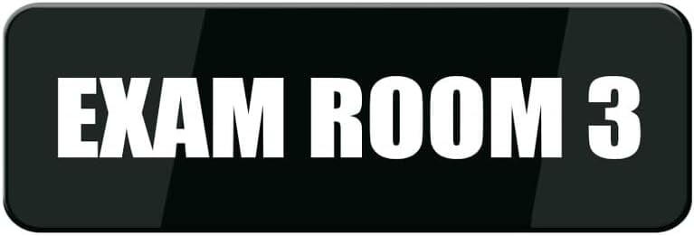 Acrylic Sign 3x8 Inch Exam Room 3 Sign For Door Or Wall Easy ...