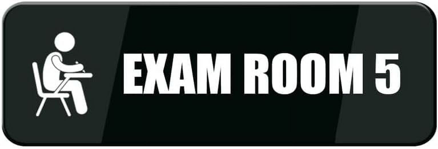 Acrylic Sign 3x8 Inch Exam Room 5 Sign Acrylic Sign Safety Informative ...