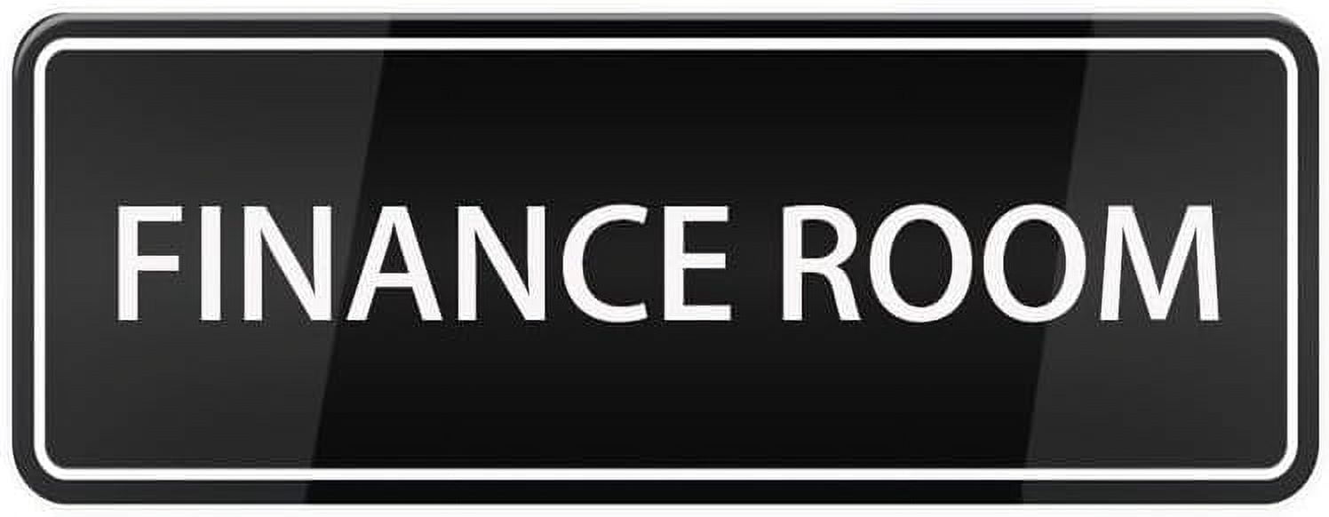 Acrylic Sign 3x8 Inch Finance Room Sign For House With Strong Adhesive ...