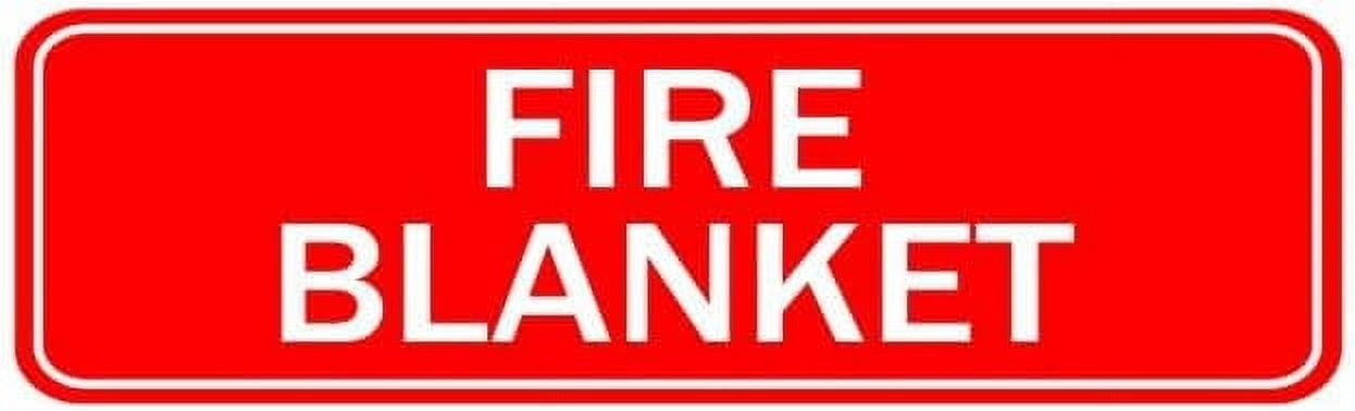 Acrylic Sign 3x8 Inch Fire Blanket Sign For House Door Plastic Signs ...
