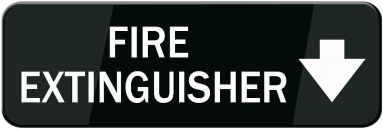 Acrylic Sign 3x8 Inch Fire Extinguisher Sign For House Home And Office ...