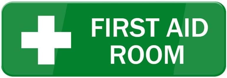 Acrylic Sign 3x8 Inch First Aid Room Sign For House With For Home ...