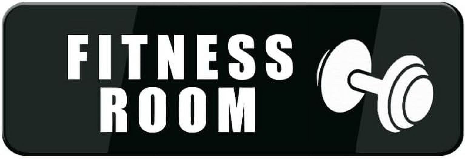 Acrylic Sign 3x8 Inch Fitness Room Sign For Door Acrylic Plastic Gift ...