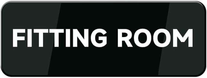 Acrylic Sign 3x8 Inch Fitting Room Sign Acrylic Warning Sign Door Wall ...