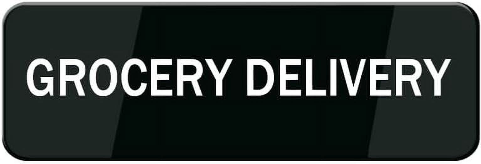 Acrylic Sign 3x8 Inch Grocery Delivery Sign Acrylic Plastic Signs With ...