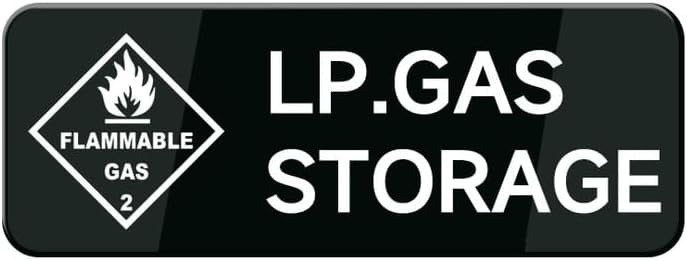 Acrylic Sign 3x8 Inch Lp Gas Storage Sign Acrylic Warning Sign Door ...
