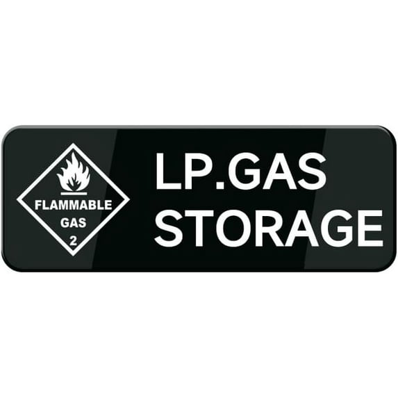 Acrylic Sign 3x8 Inch Lp Gas Storage Sign Acrylic Warning Sign Door ...