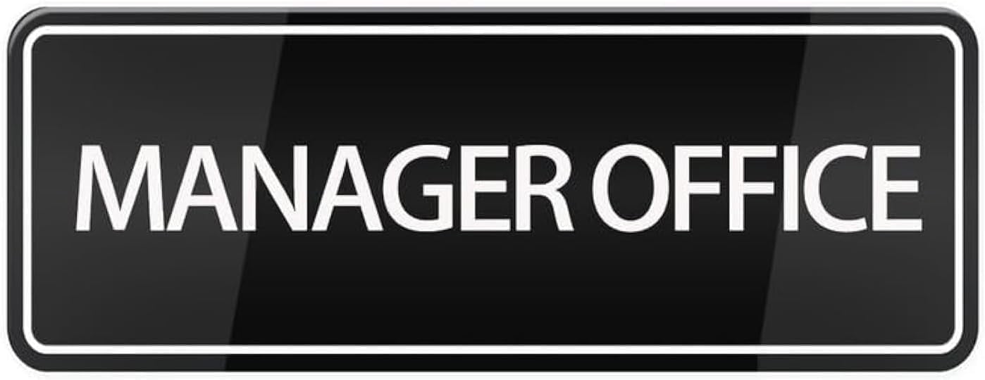 Acrylic Sign 3x8 Inch Manager Office Sign Main Official Self Sign For ...