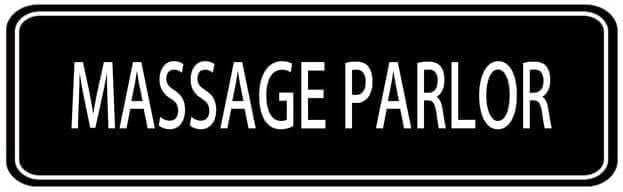 Acrylic Sign 3x8 Inch Massage Parlor Sign Acrylic Plaque With For Door ...
