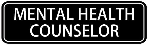 Acrylic Sign 3x8 Inch Mental Health Counselor Sign Acrylic Plaque With ...