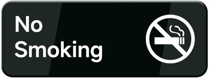 Acrylic Sign 3x8 Inch No Smoking Sign Acrylic Warning Sign Door Wall ...