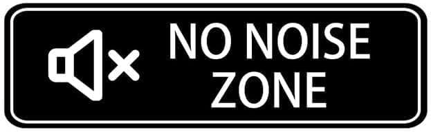 Acrylic Sign 3x8 Inch No Noise Zone Sign Acrylic Plaque With For Door ...