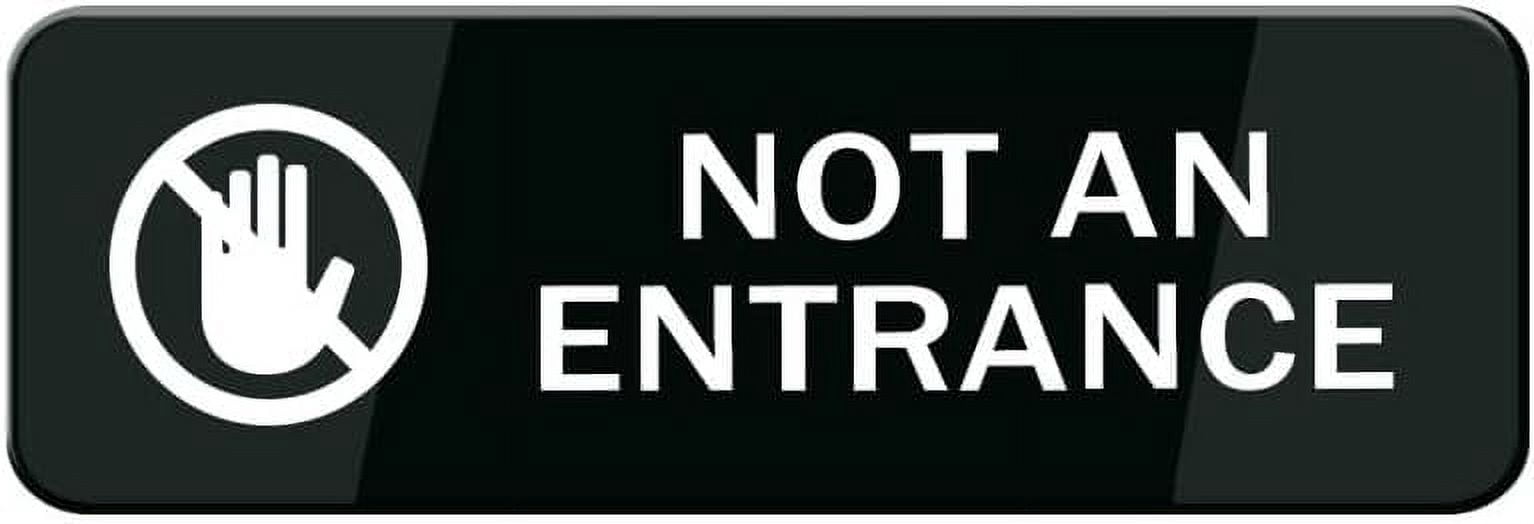 Acrylic Sign 3x8 Inch Not An Entrance Sign For Door Acrylic Plastic ...