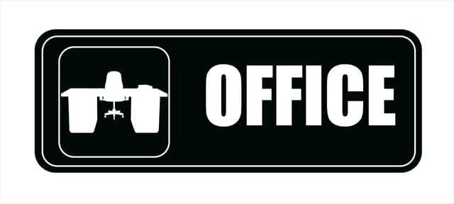 Acrylic Sign 3x8 Inch Office Graphic Sign Self Adhesive Sign For Front ...