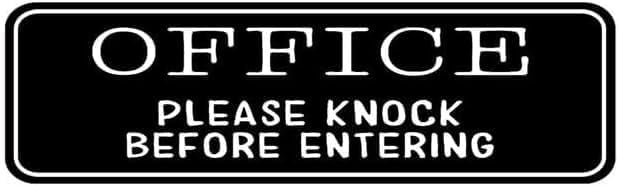Acrylic Sign 3x8 Inch Office Please Knock Before Entering Sign Acrylic ...