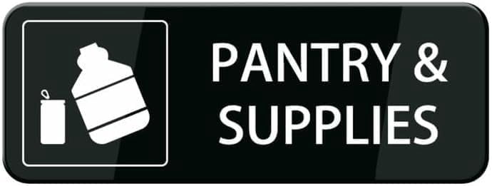 Acrylic Sign 3x8 Inch Pantry Supplies Sign Acrylic Warning Sign Door ...