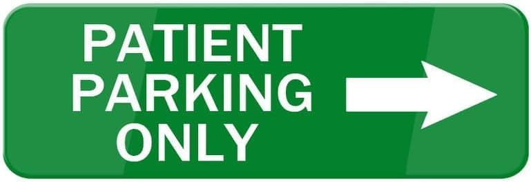 Acrylic Sign 3x8 Inch Patient Parking Only Sign For House Home And ...
