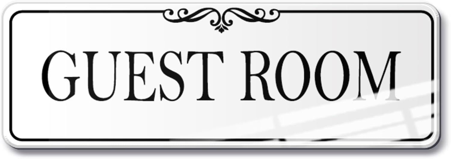 Acrylic Sign 3x8 Inch Plastic Signs Rounded Corners Long Lasting Modern ...