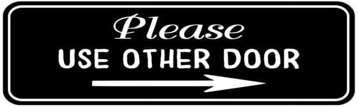 Acrylic Sign 3x8 Inch Plastic Signs Rounded Corners Long Lasting Modern ...