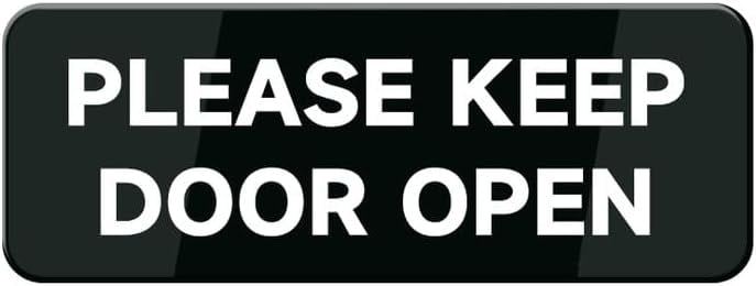 Acrylic Sign 3x8 Inch Please Keep Door Open Sign For Door Or Wall ...