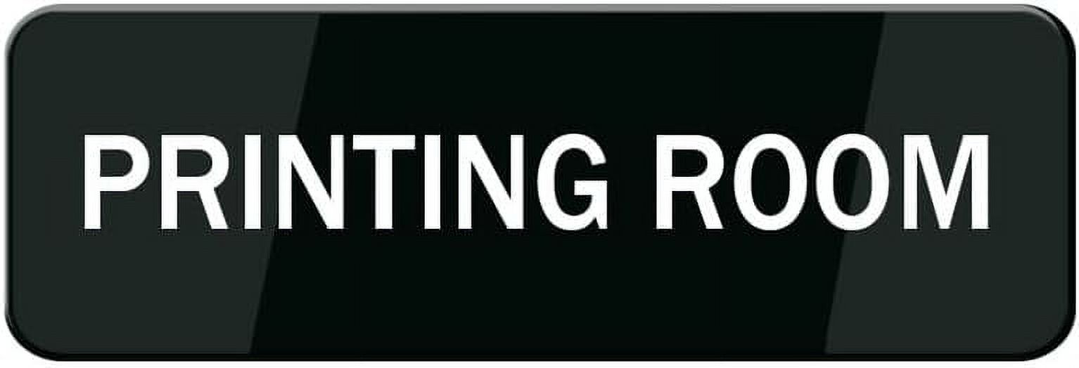 Acrylic Sign 3x8 Inch Printing Room Sign For Door Acrylic Plastic ...