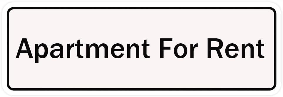 Acrylic Sign 3x8 Inch Rounded Corners Long Lasting Modern Design ...