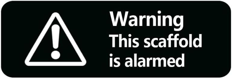 Acrylic Sign 3x8 Inch Warning This Scaffold Is Alarmed Sign For House ...