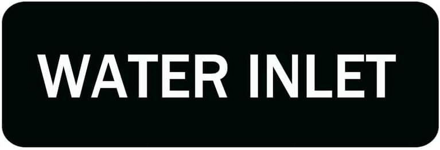 Acrylic Sign 3x8 Inch Water Inlet Sign For House With Strong Adhesive ...