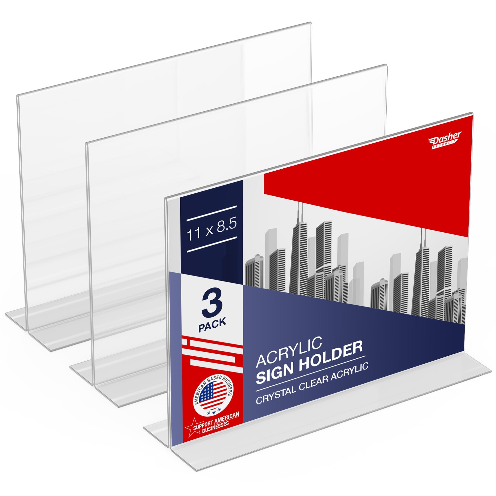 Acrylic Sign Holder 11 x 8.5 - Acrylic T Shape Table Top Display Stand ...