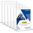 Acrylic Sign Holder 8.5 x 11,Vertical Double-Sided Acrylic Stands for ...