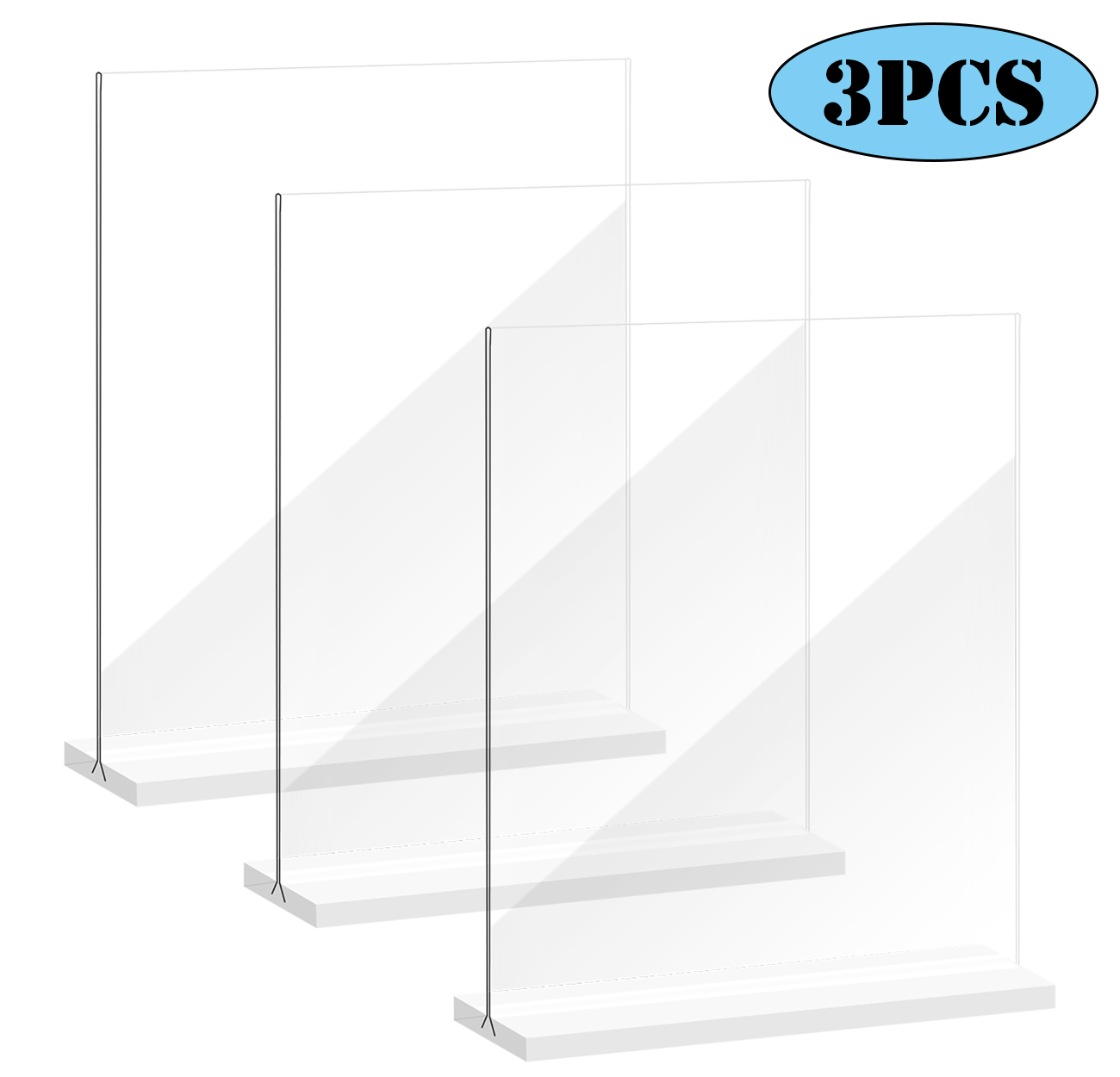 2-Sided Double-Foot Acrylic Sign Holder (Horizontal - 14"W x 11"H ...