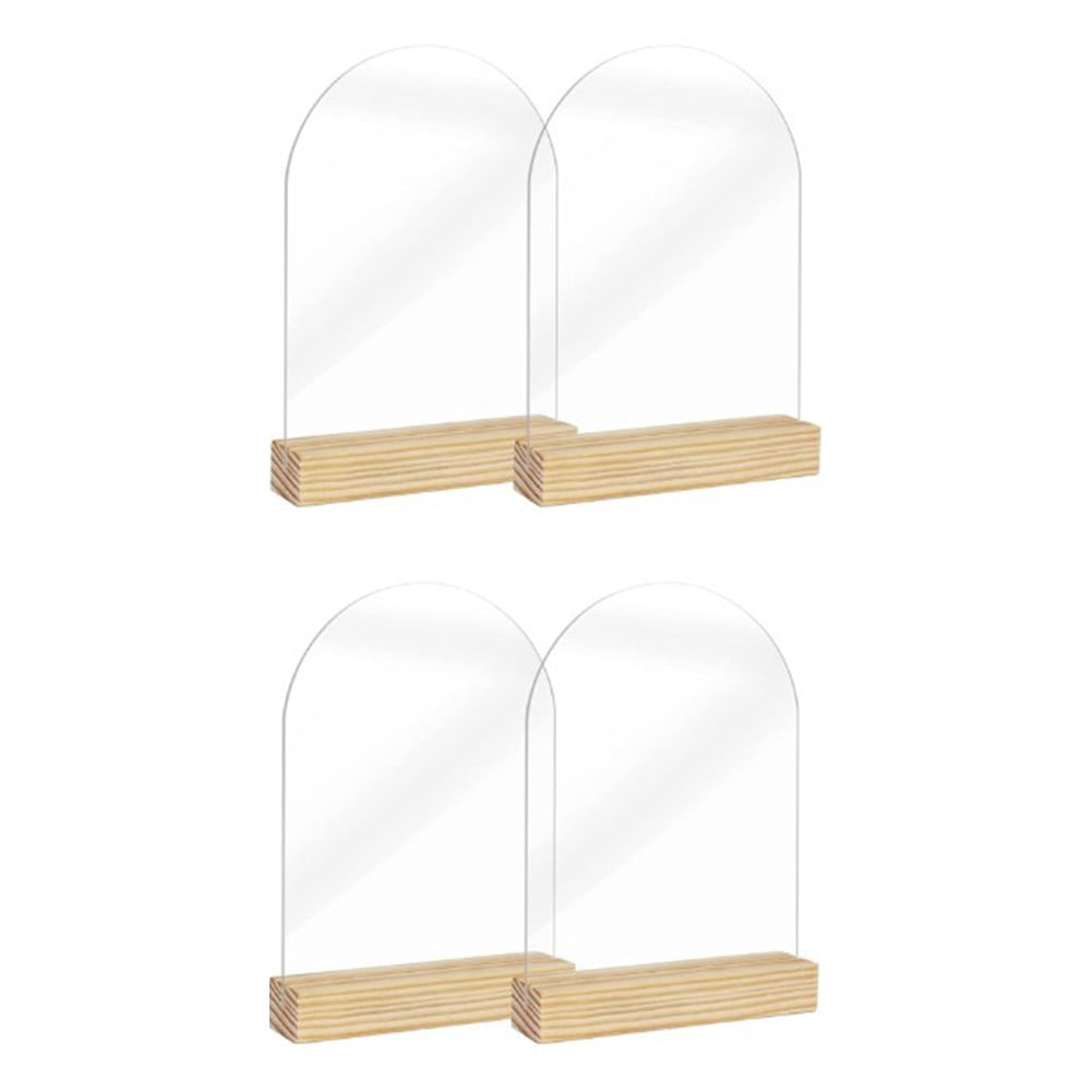 Acrylic Sign Holders Table Name Holders Wooden Wedding Decor - Walmart.com