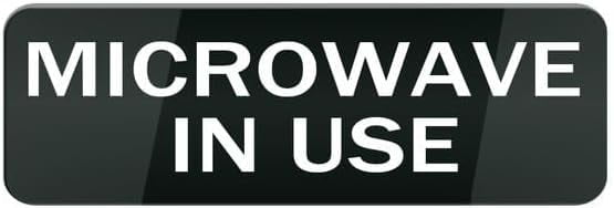 Acrylic Sign Microwave in Use Sign for House Office Home,Acrylic Modern ...