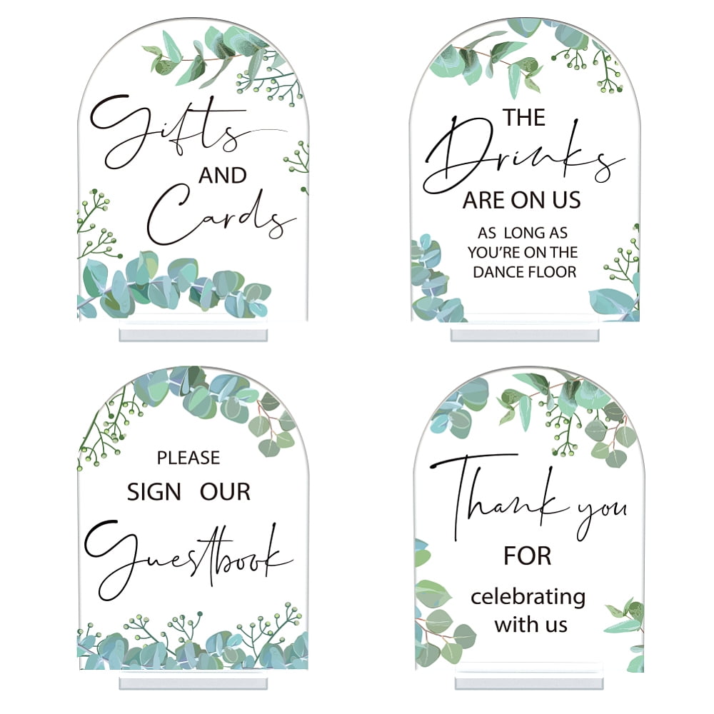 Acrylic Sign Table Number Holder For Wedding Seat Reservation ...