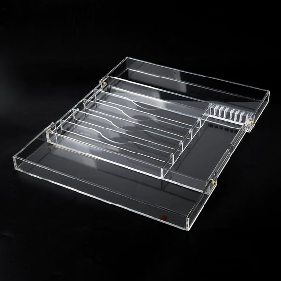 Acrylic Silverware Drawer Organizer Kitchen,Expandable Drawer Organizer ...