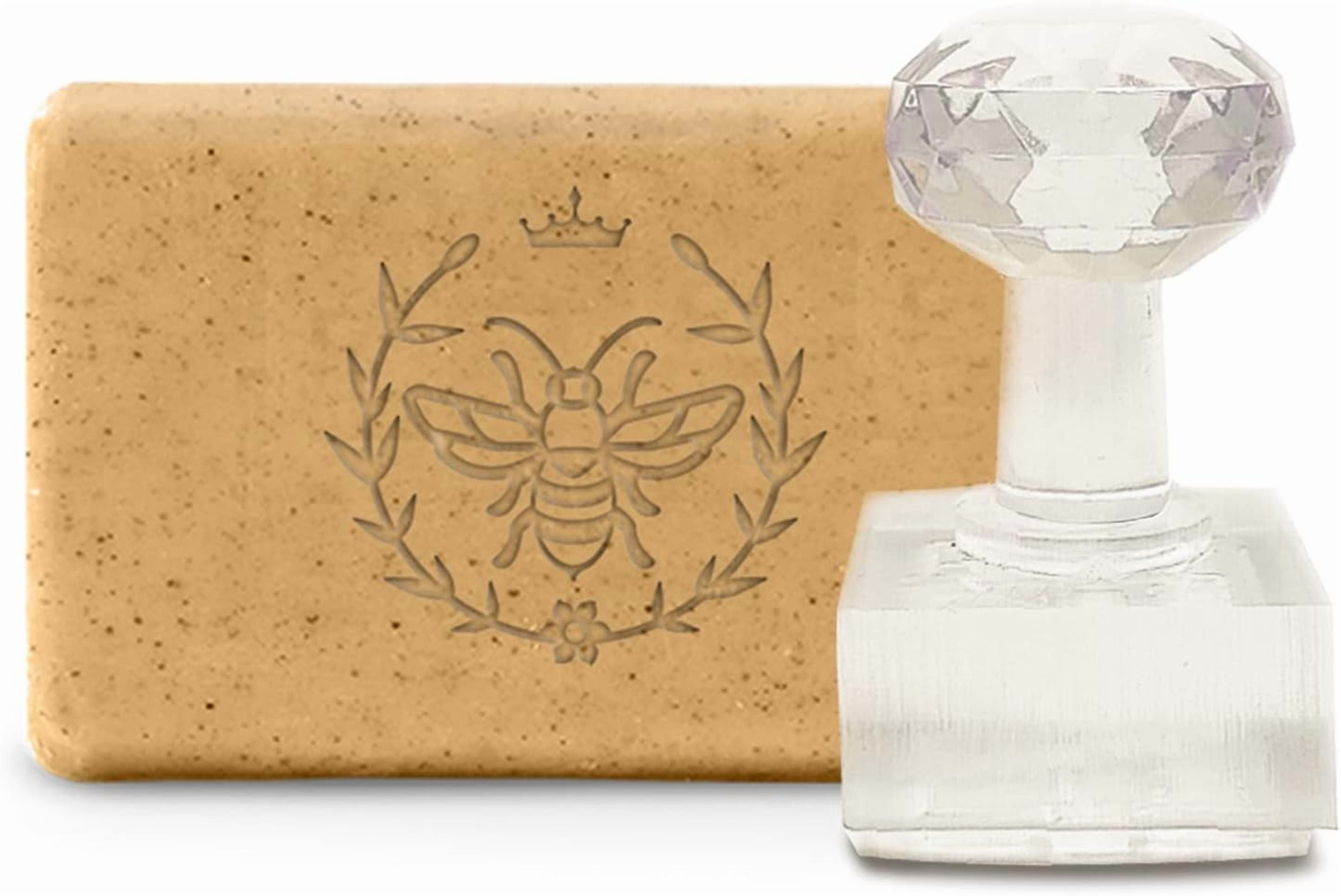 Acrylic Soap Stamp Bee Handmade Soap Stamp with Handle Soap Embossing ...