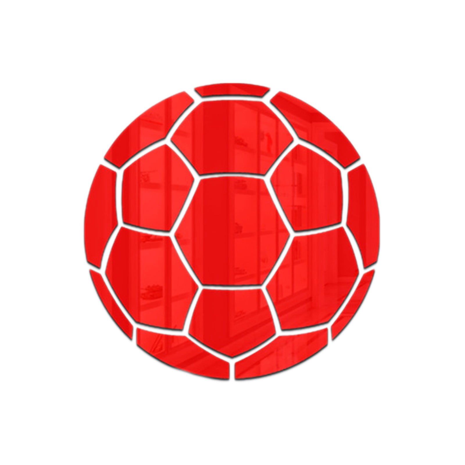 Acrylic Soccer Ball Wall Decor, Mirrored Wall Stickers for Kid's Room ...
