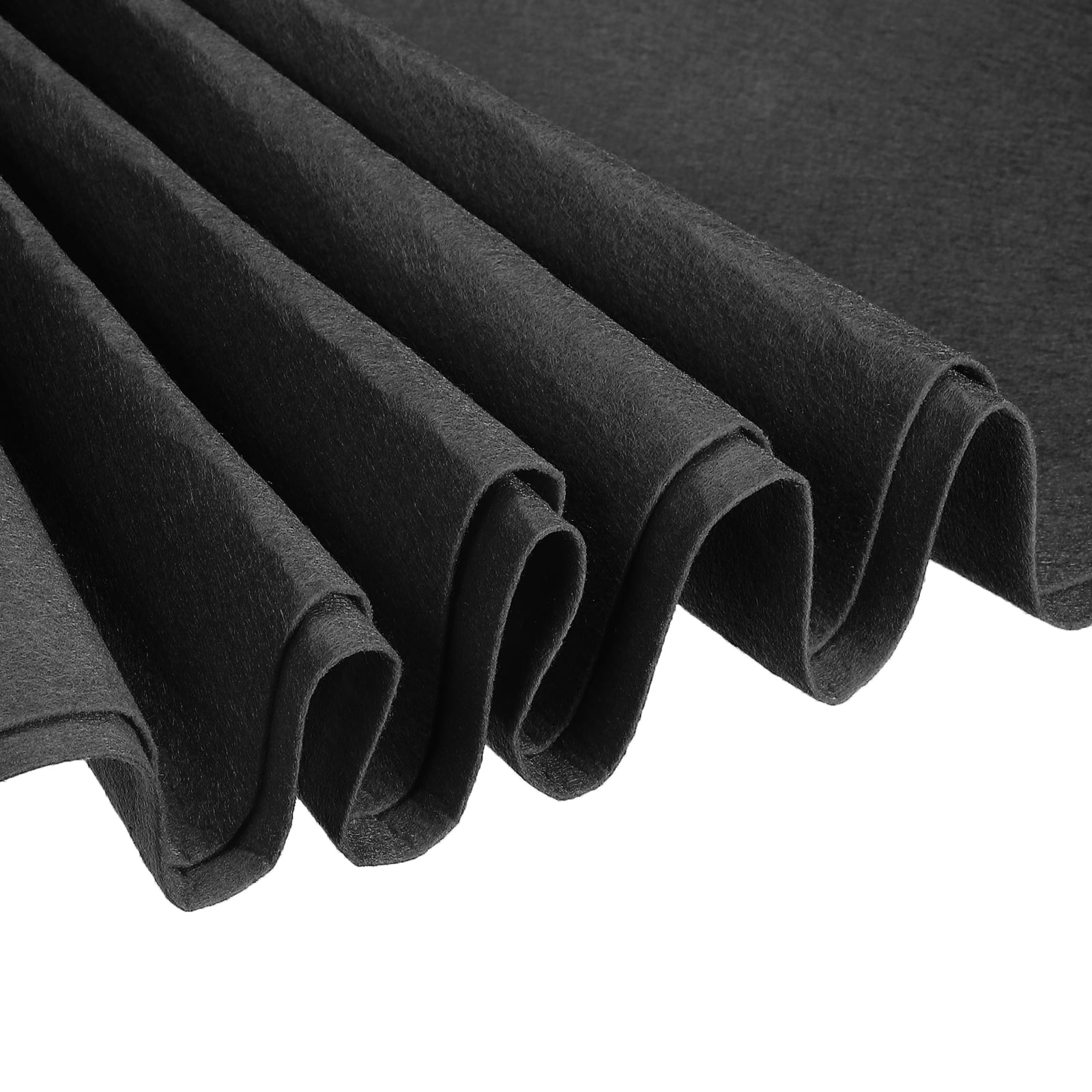 Acrylic Soft Felt Fabric Sheets Fiber Sheets Black 39x39 Inch 1mm Thick ...