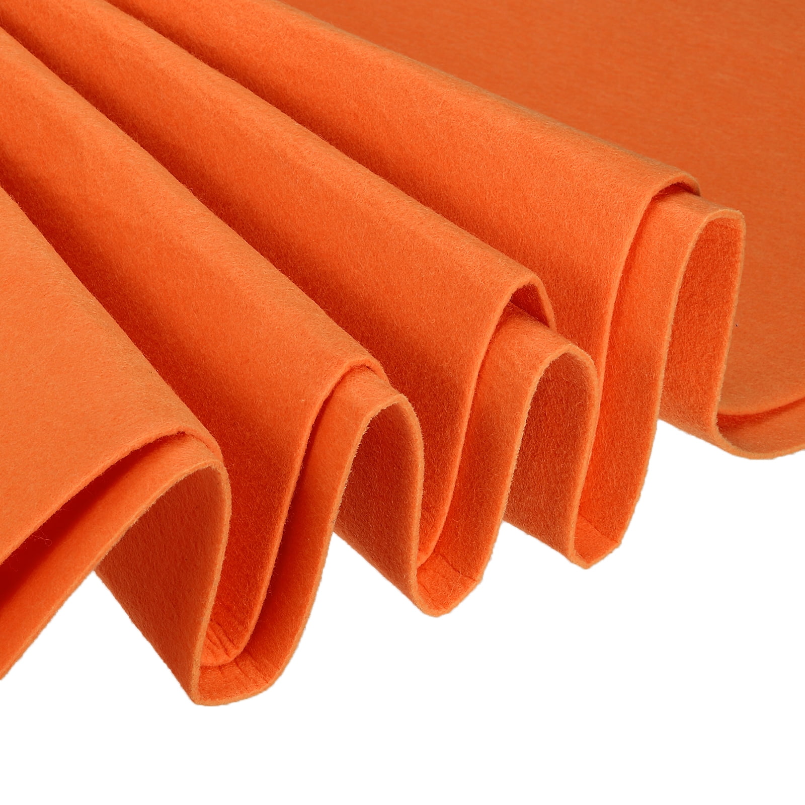 Acrylic Soft Felt Fabric Sheets Fiber Sheets Deep Orange 39x39 Inch 2mm ...