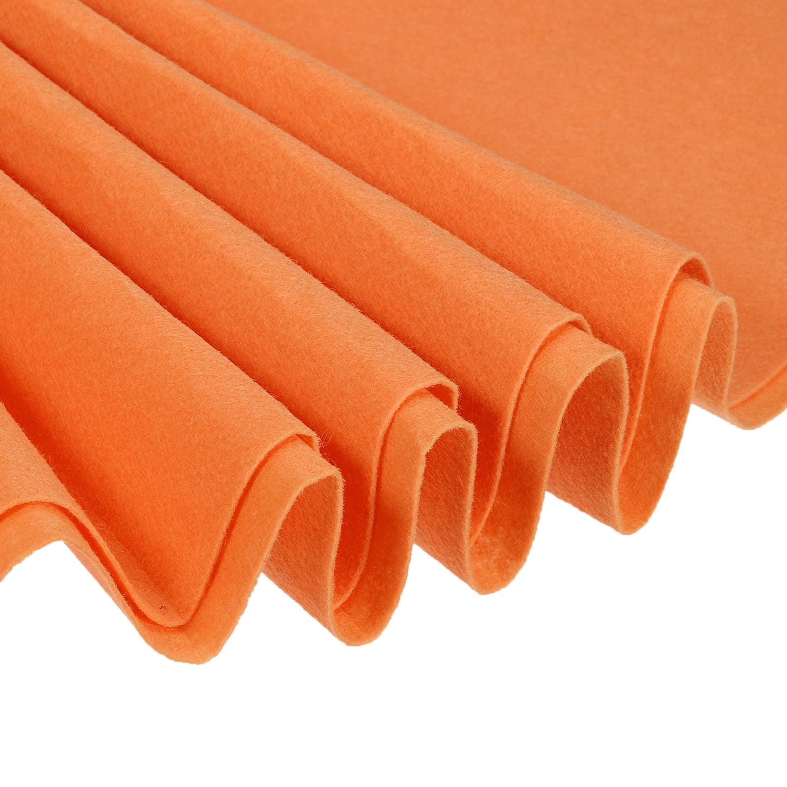 Acrylic Soft Felt Fabric Sheets Fiber Sheets Orange 39x39 Inch 1mm ...