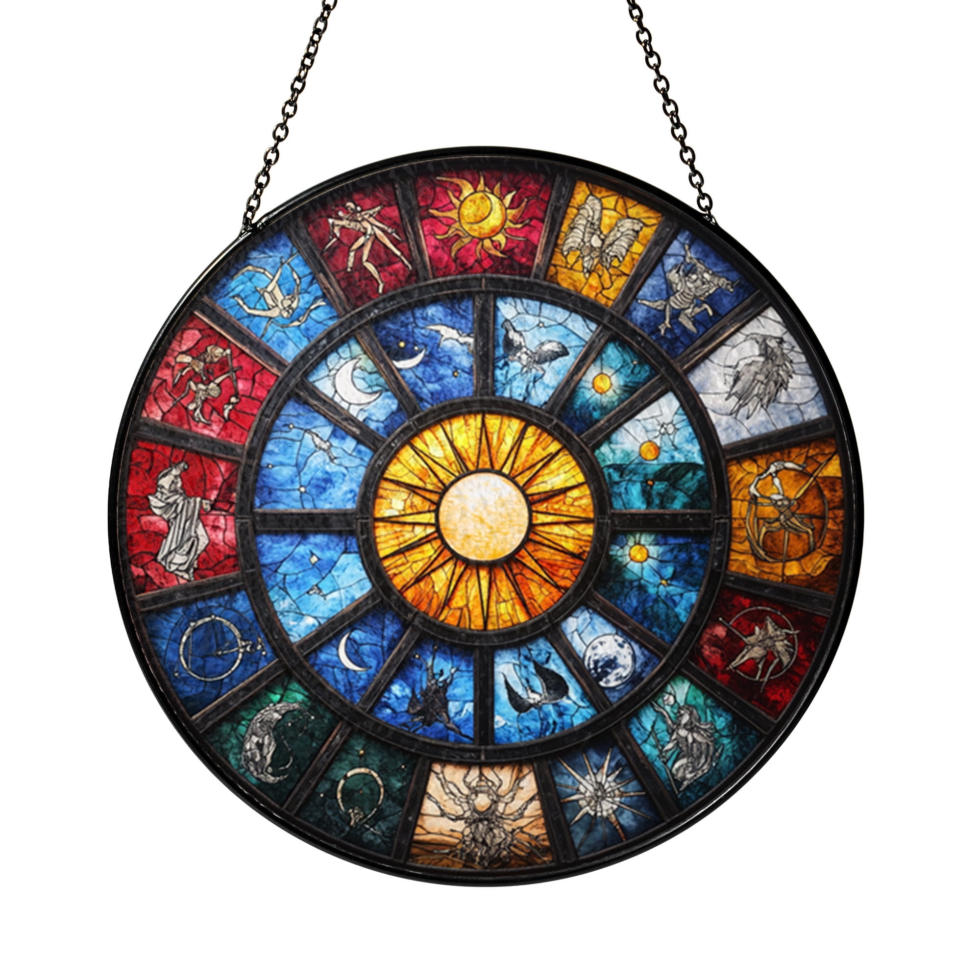 Acrylic Space Moon and Planet Window Hanging – Celestial Zodiac Decor ...