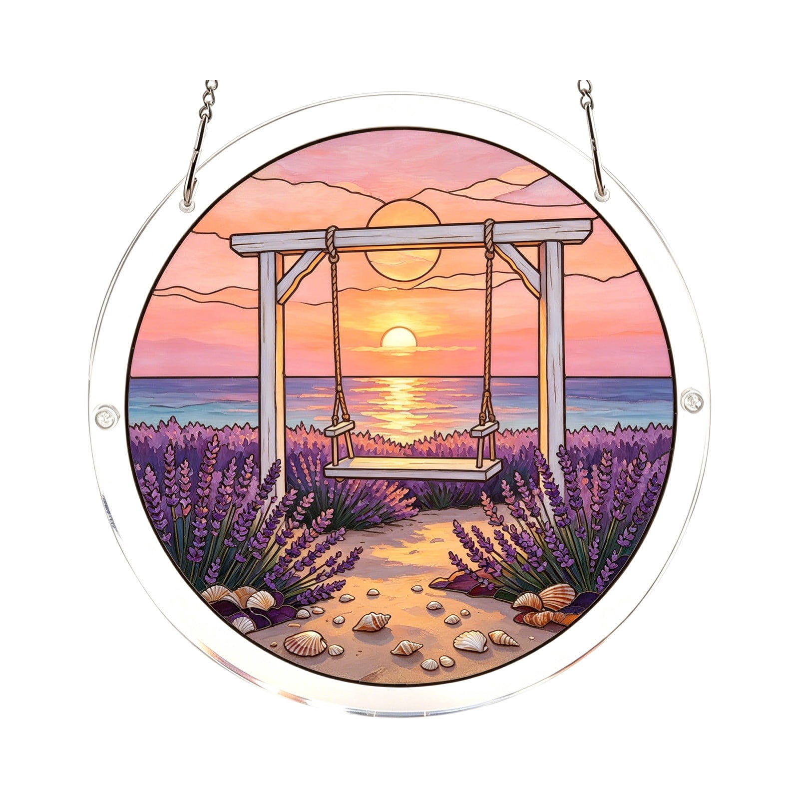 Acrylic Stained Glass Style Window Hanging, DIY Puzzle Suncatcher ...