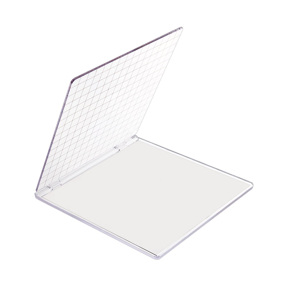 1pc Acrylic Stamp Block 5.9x6.1 Perfect Positioning Stamping Clear ...
