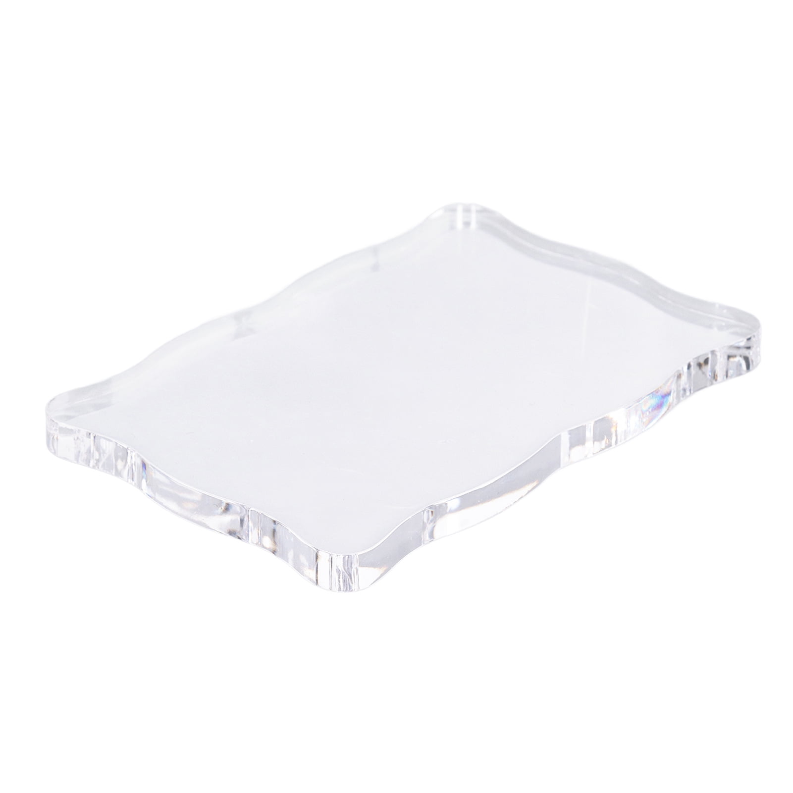 Acrylic Stamp Block Acrylic Handle Curved DIY Stamp Craft Rubber Stamp ...