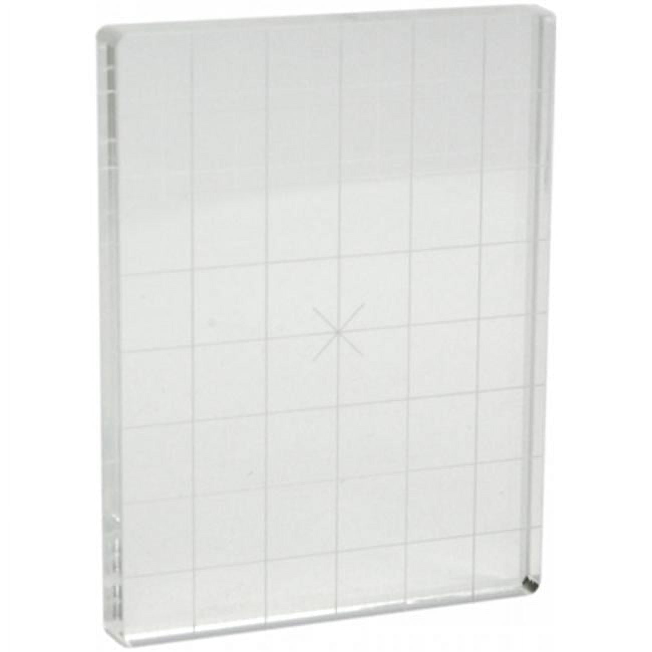 Acrylic Stamp Block With Alignment Grid - Walmart.com