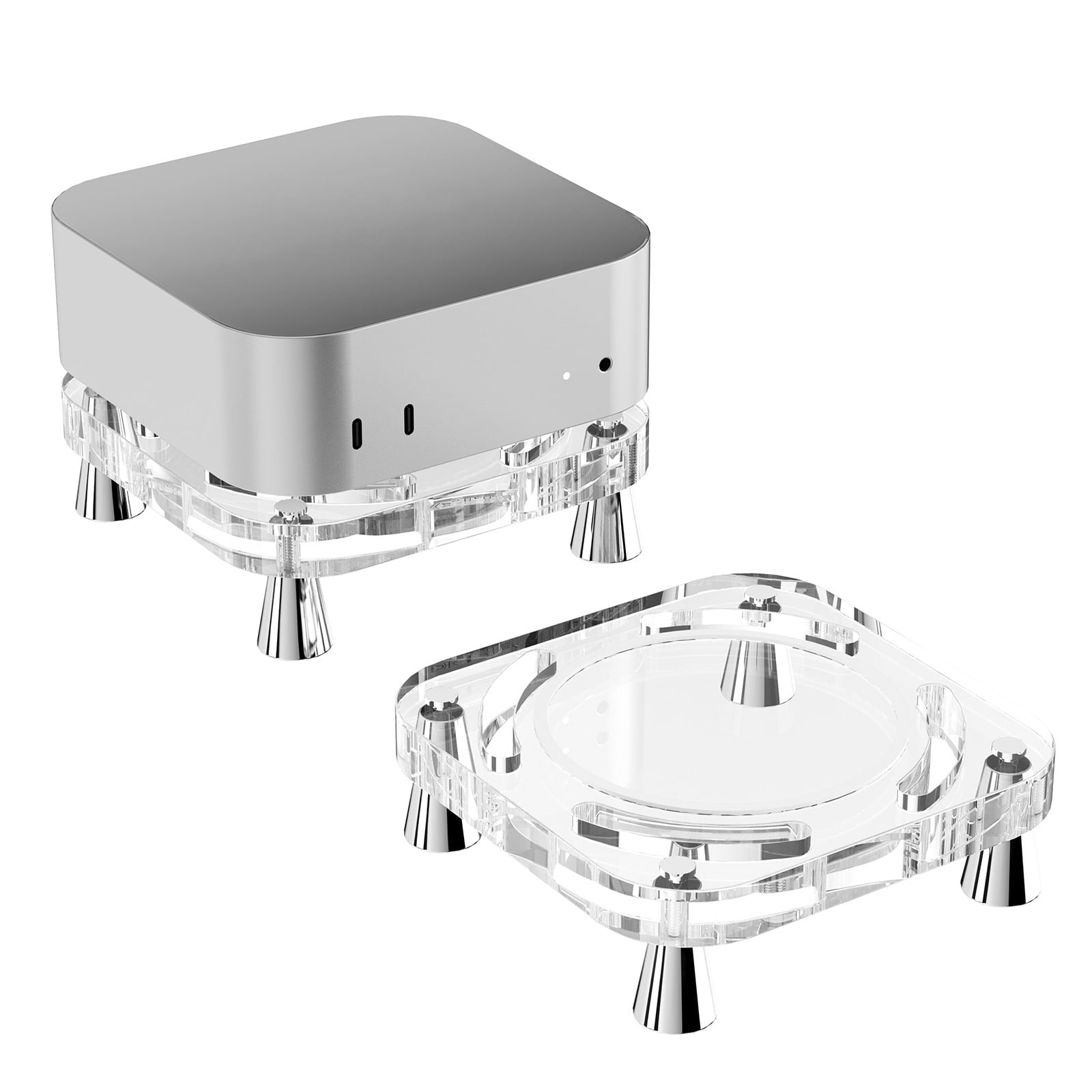 Acrylic Stand for Mac Mini M4/M4Pro Desktop Anti-Slip Base for Mac ...